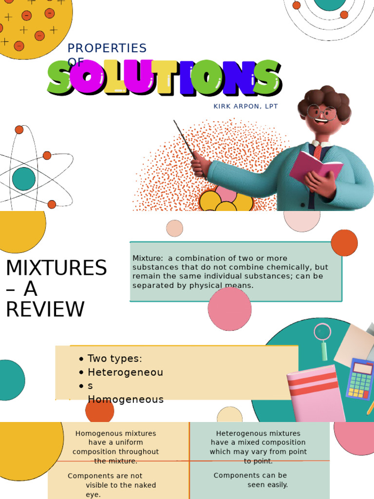 Mixtures and Solutions: Types and Properties | PDF | Mixture | Solubility