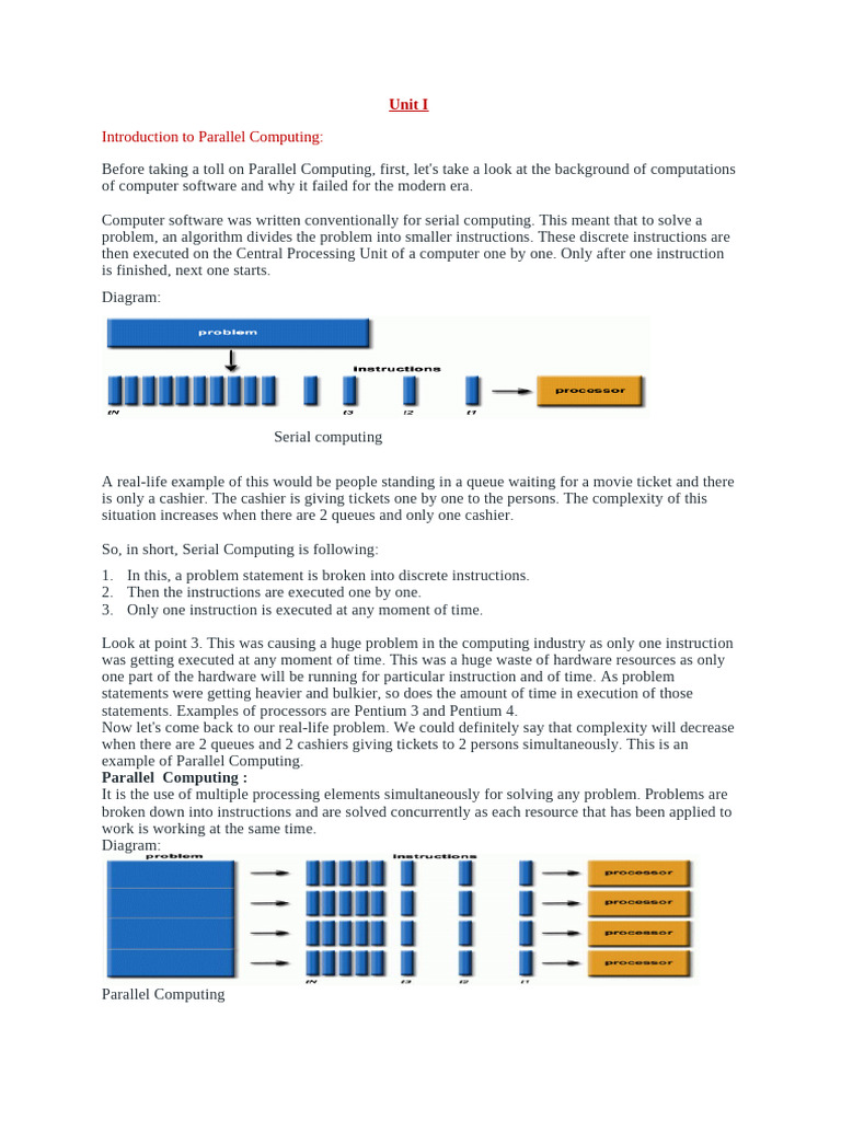 UNIT1 | PDF | Parallel Computing | Central Processing Unit