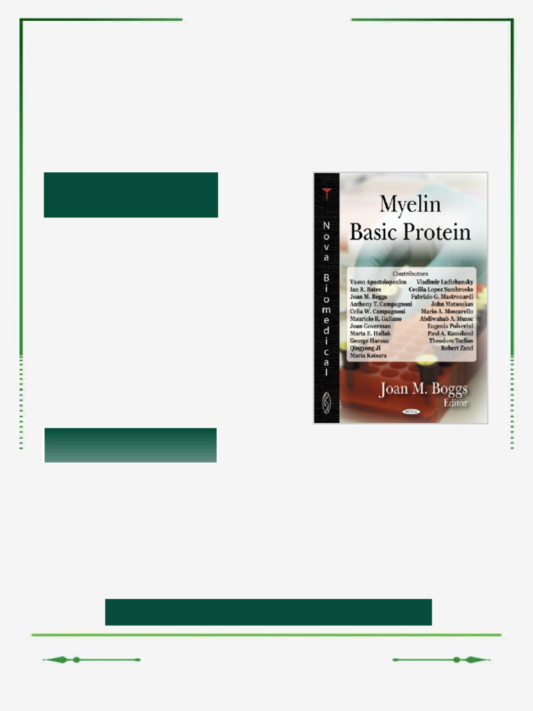 Myelin Basic Protein Intrinsically Disordered Proteins 1st Edition Joan ...
