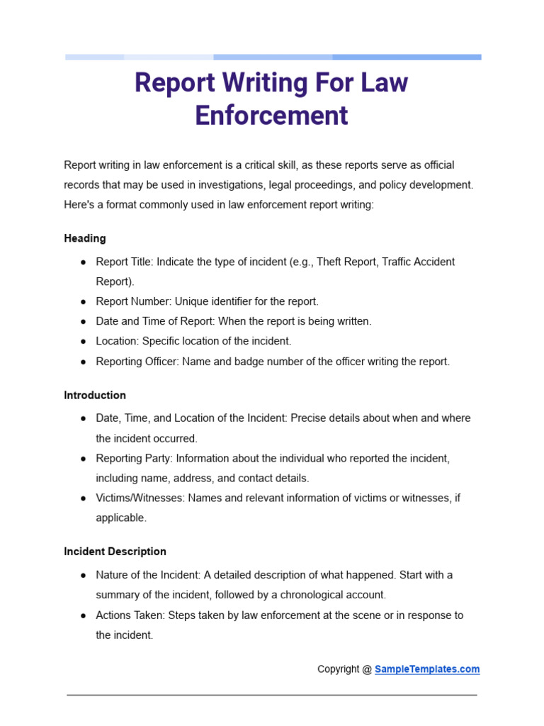 Law Enforcement Report Writing Guide | PDF | Jargon