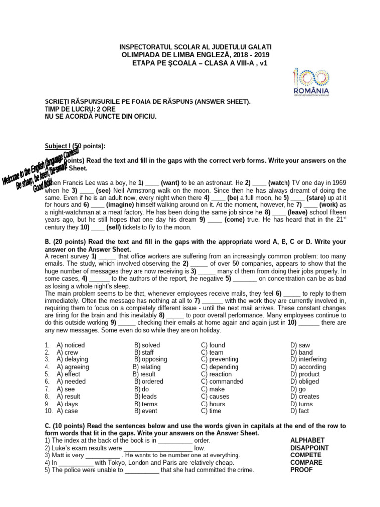 2018 - 2019 Galati | PDF