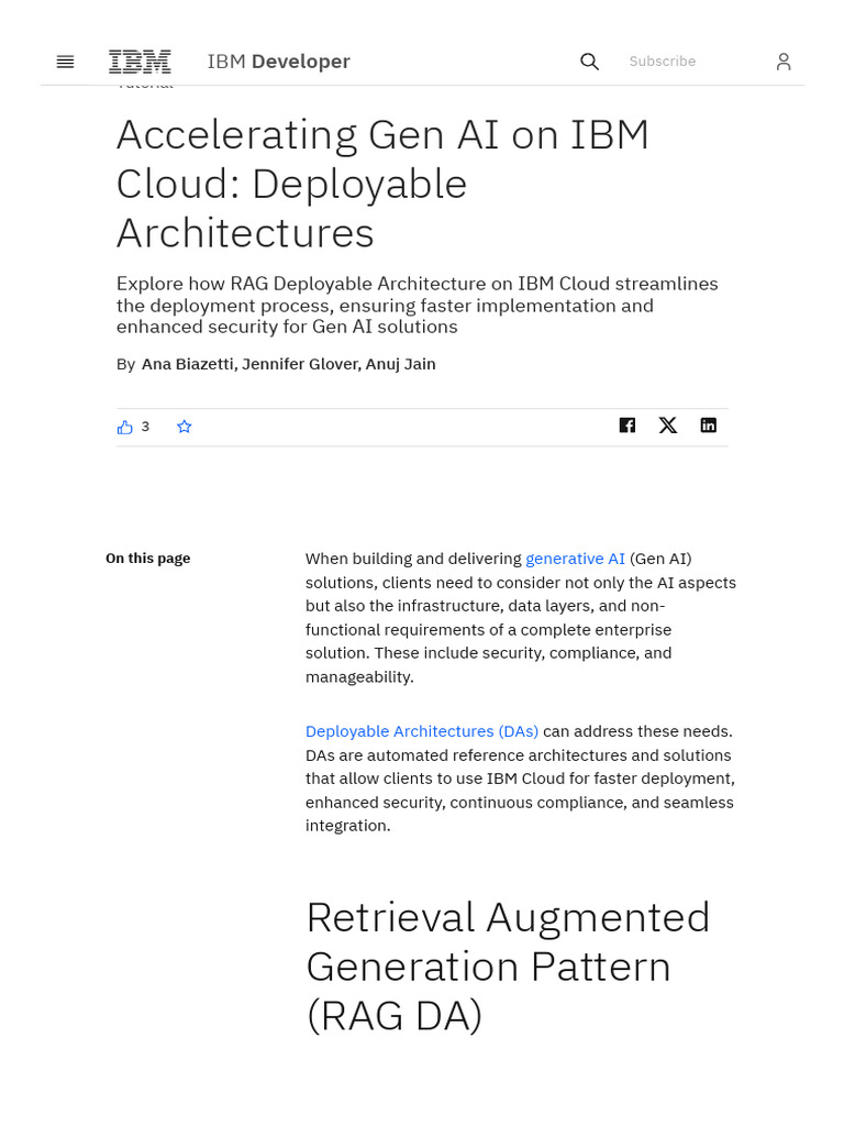 Accelerating Gen AI on IBM Cloud | PDF | Cloud Computing | Artificial ...