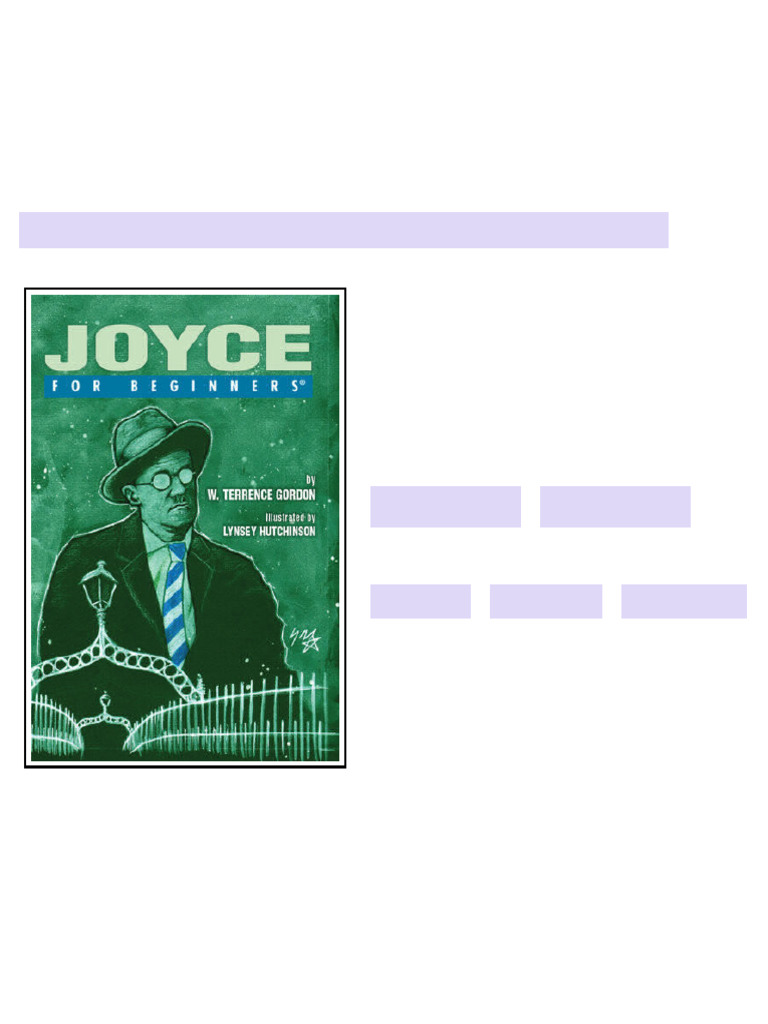 Joyce For Beginners Terrance Gordon ebook sample available | PDF