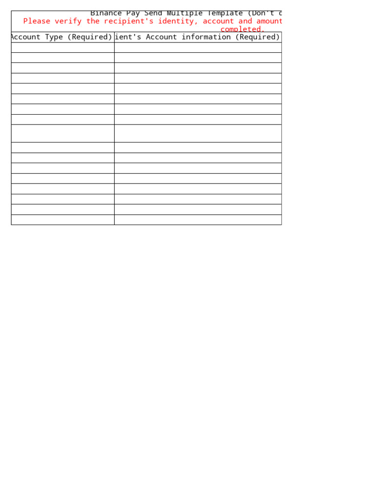 Recipient Form Template v3 | PDF