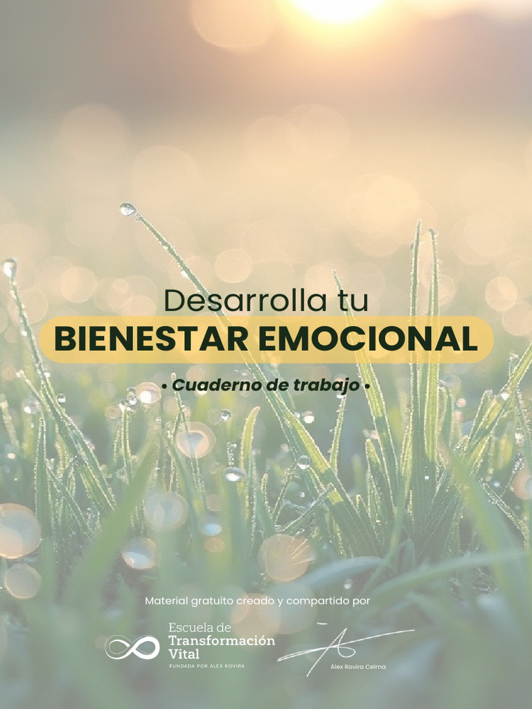 Cuaderno De Trabajo Taller Desarrolla Tu Bienestar Emocional Pdf