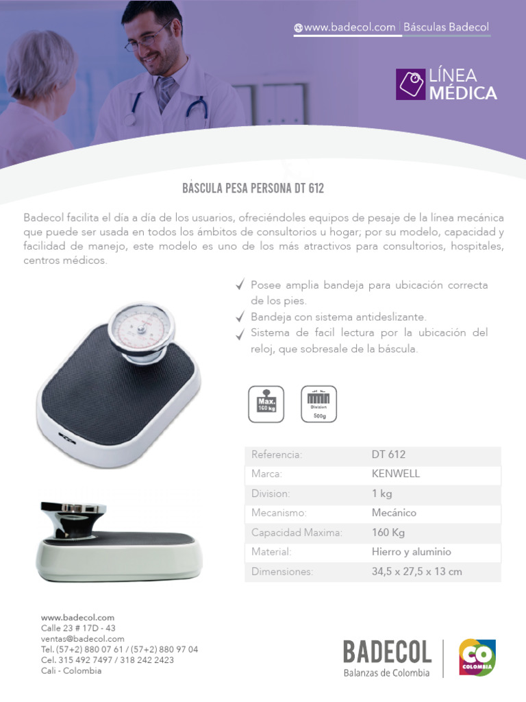 Dt 612 Ft Linea Medica Bascula Pesa Persona 570f47b5-9128-4a26-9a2f-1d8655bb579c | PDF