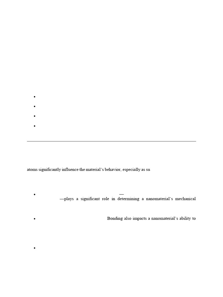 Nano Notes | PDF | Nanomaterials | Chemical Bond