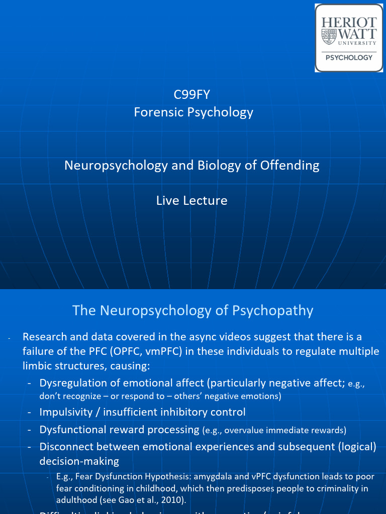 WEEK+3+ +C99FY+ +Neuropsych+and+Biology+of+Offending+ +Lecture+SLIDES ...