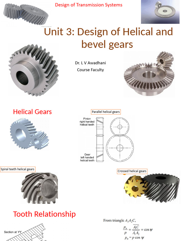 Unit 3 | PDF | Gear | Bending