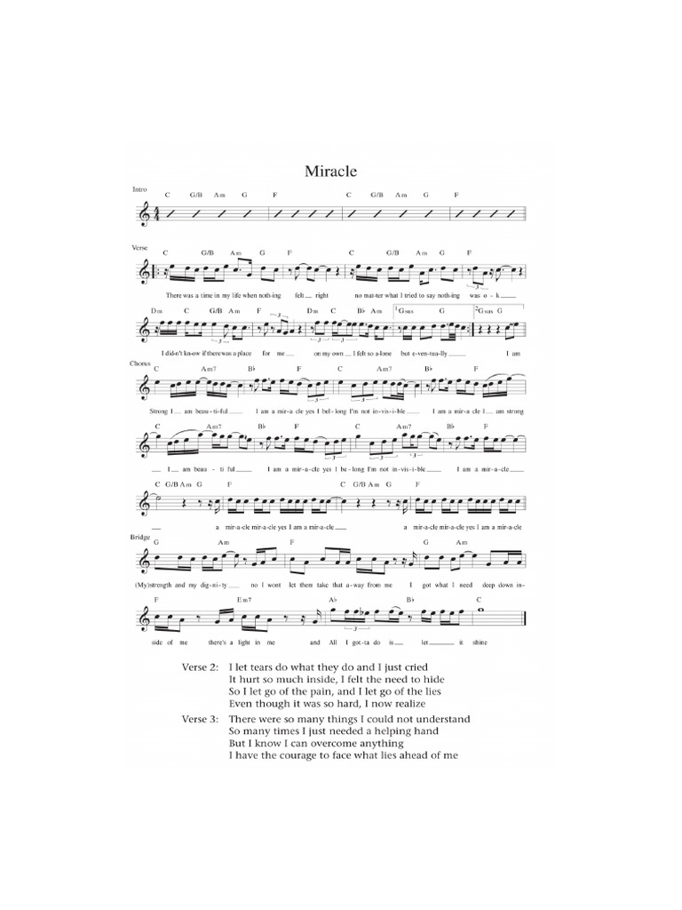 Miracle Chart 1 | PDF