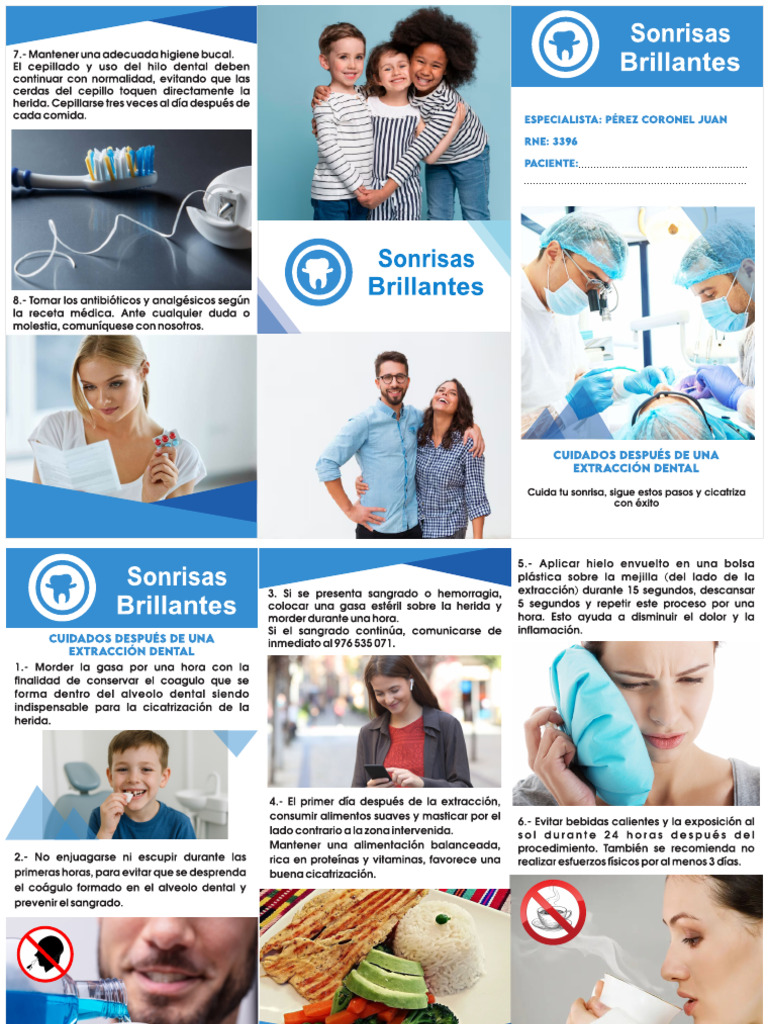 Cuidado en La Extraccion - Sonrisas Brillantes | PDF