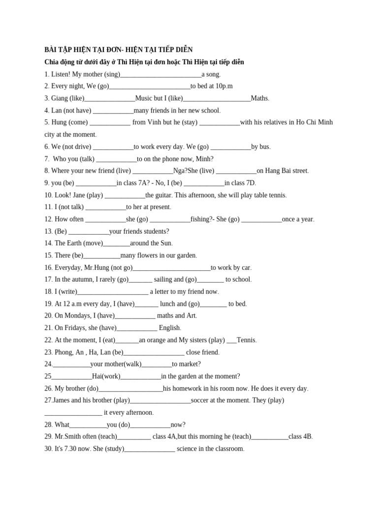 BÀI TẬP HTD-HTTD | PDF