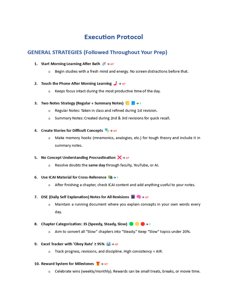 Execution Protocol | PDF