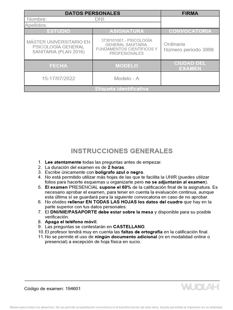 2022 Julio A | PDF | Sicología | Salud mental
