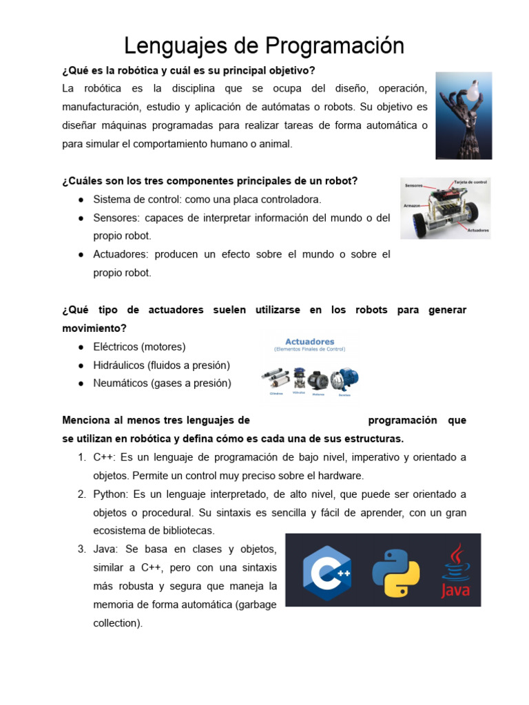 Lenguajes de Programación | PDF | Lenguaje de programación | Objeto ...