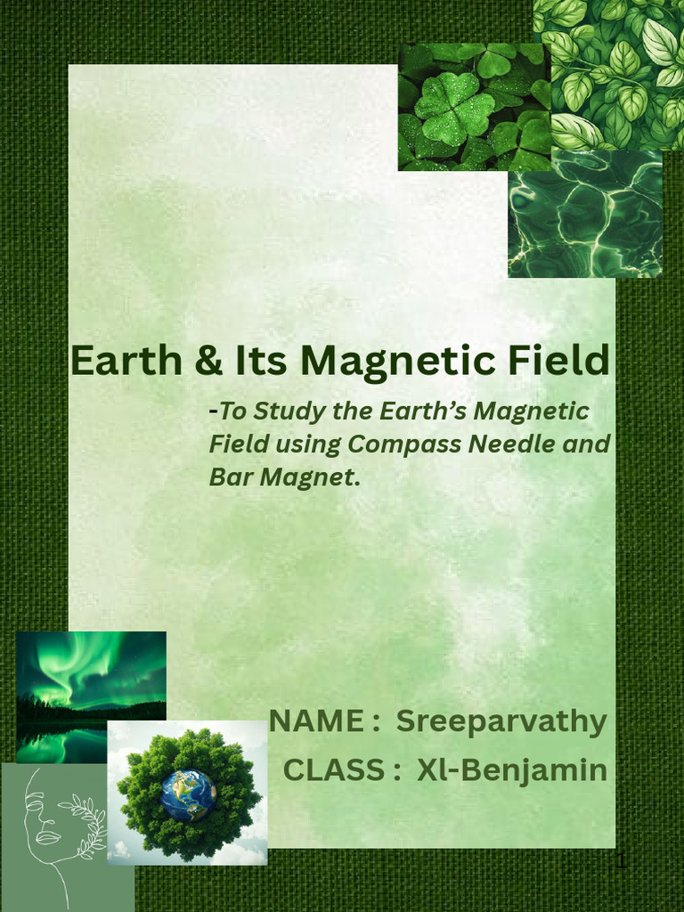 Study of Earth's Magnetic Field | PDF | Compass | Magnetic Field