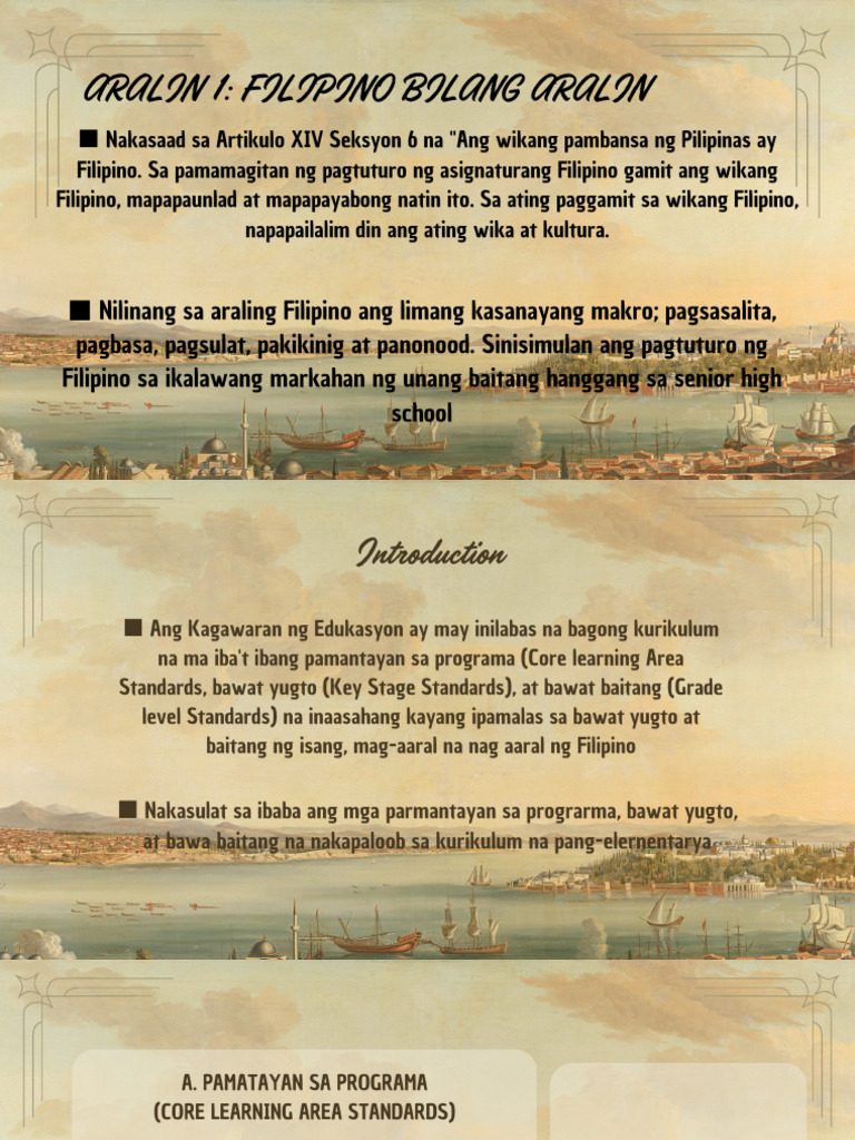 Filipino Bilang Aralin | PDF