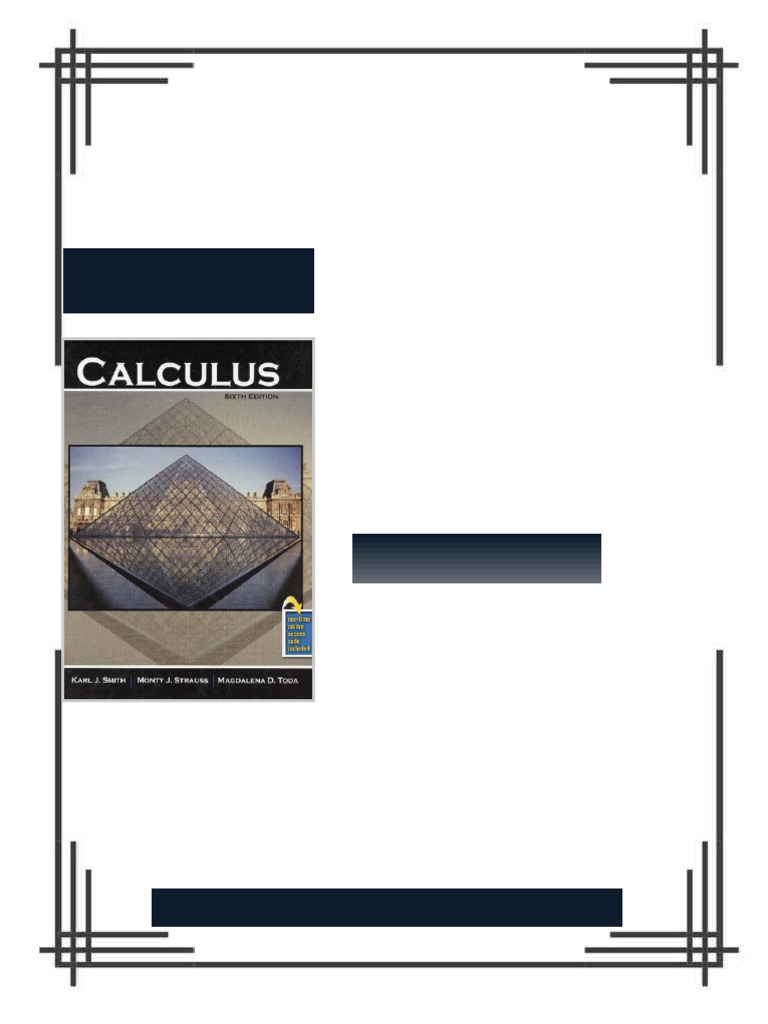 Calculus 6th Edition Karl J. Smith ebook corrected digital version ...