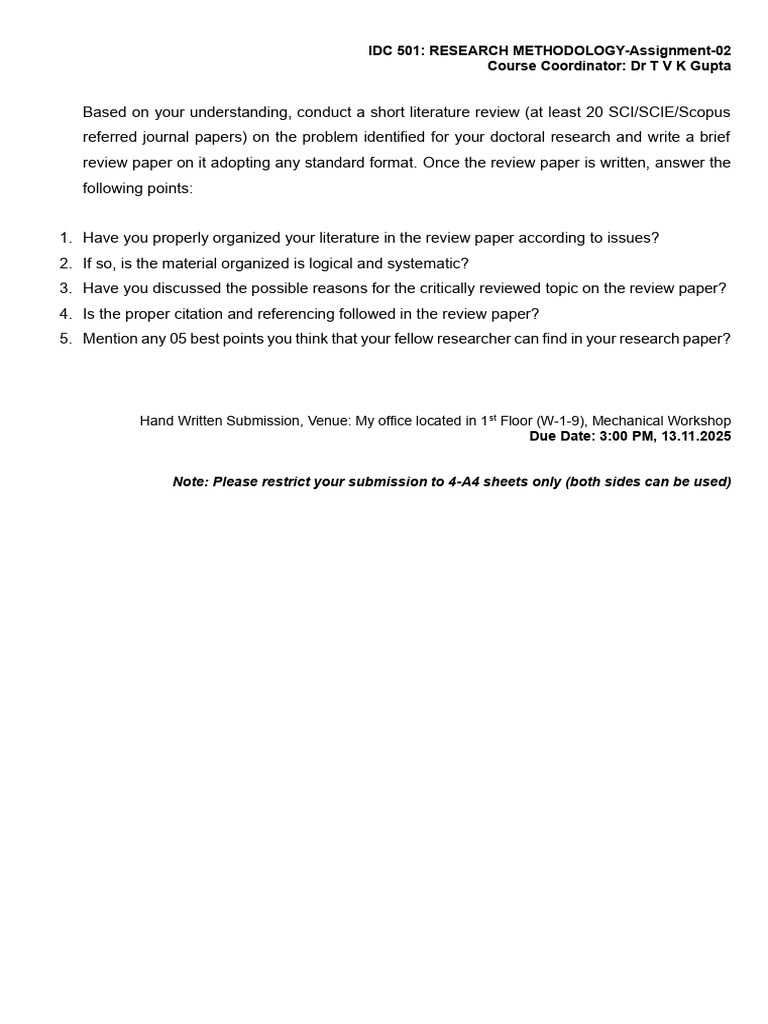 IDC 501 Assignment 02 | PDF