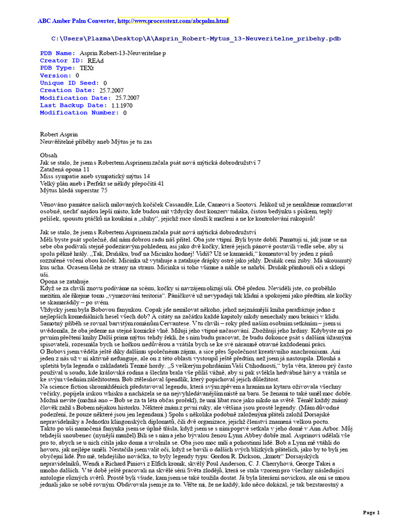 Mytus_13___Neuveritelne_pribehy | PDF