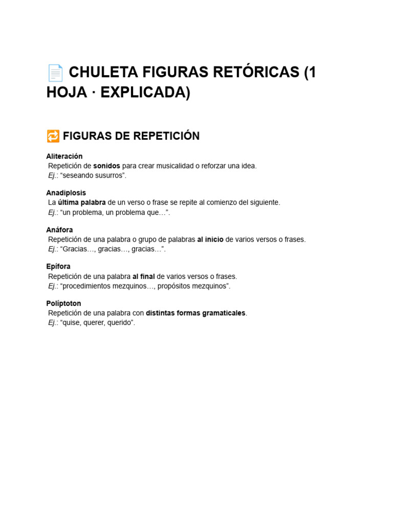 Figuras retòricas | PDF | Palabra | Sintaxis