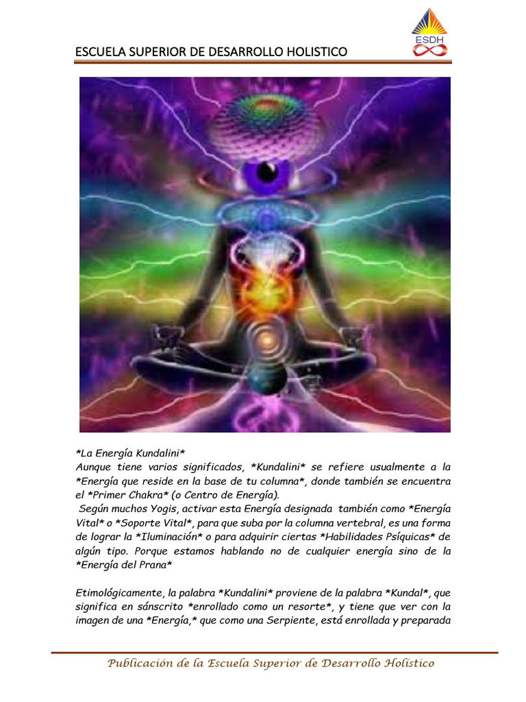 La Energia Kundalini y Nosotros Esdh | PDF | Yoga | Meditación