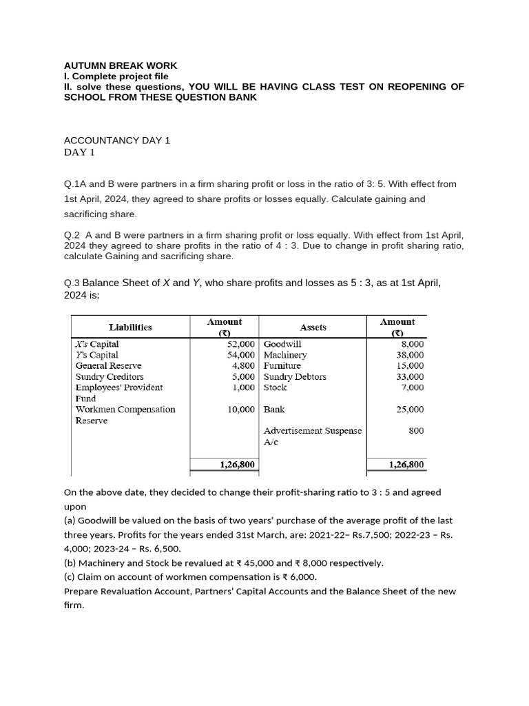 ACC _XII (1) | PDF | Balance Sheet | Goodwill (Accounting)