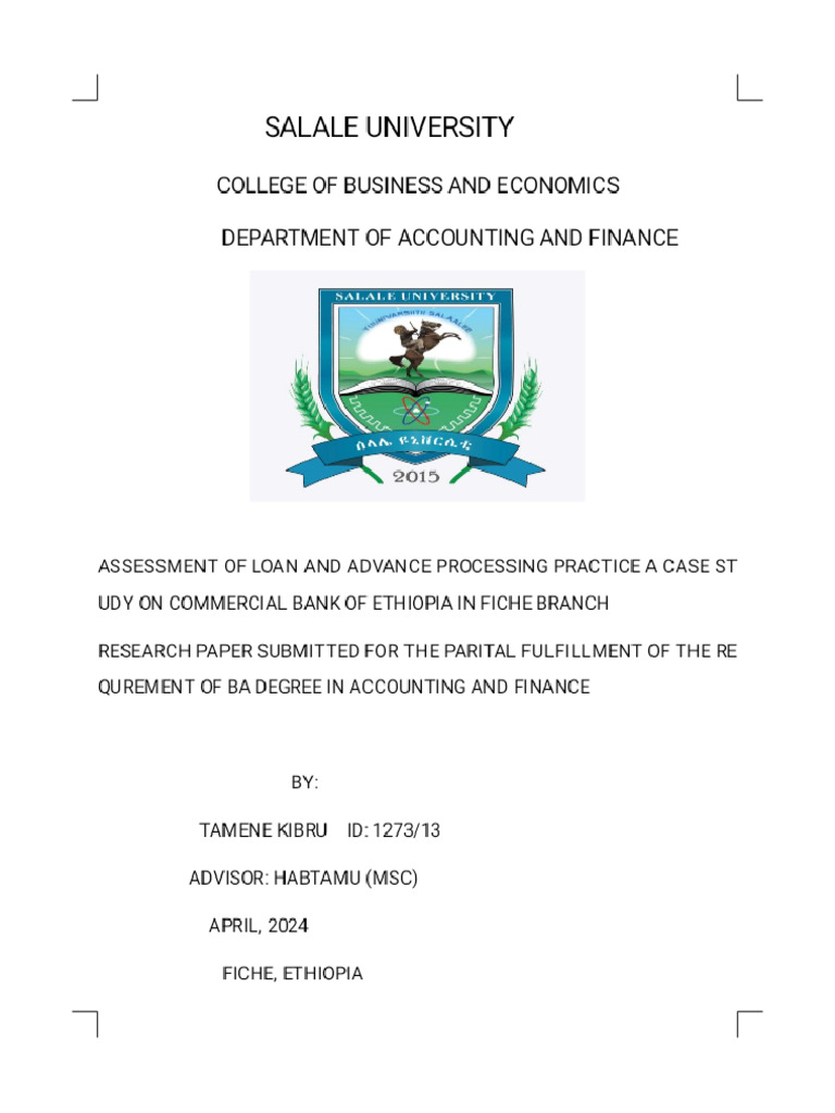 Tamene Kibru Final Research - Phoenix | PDF