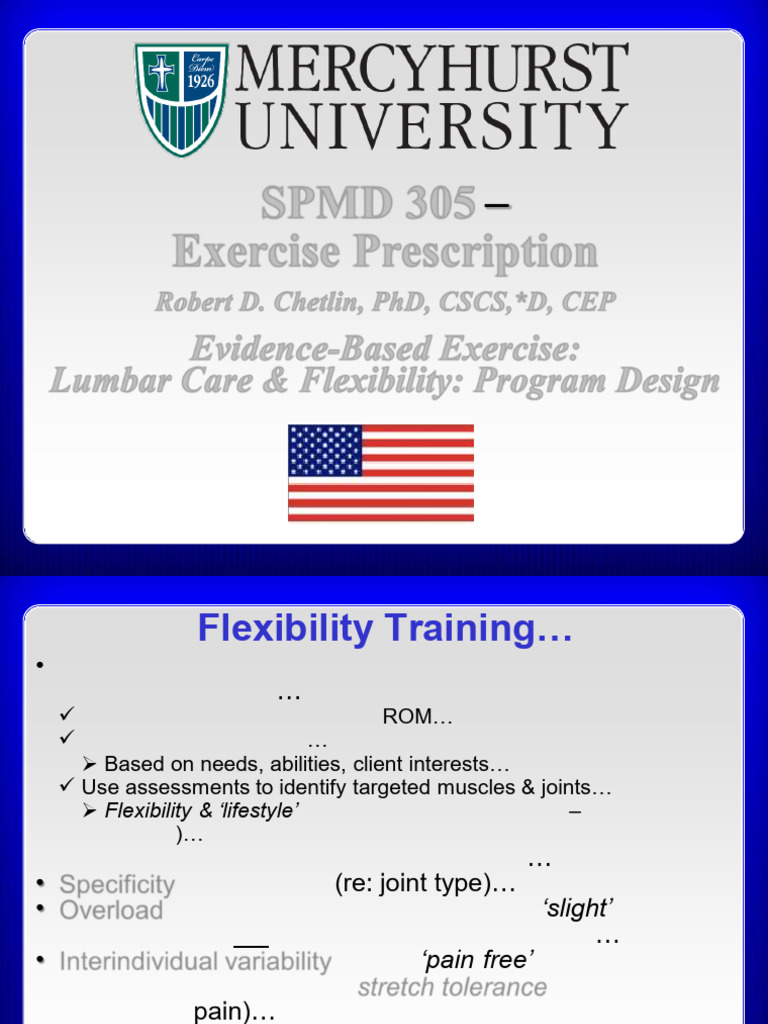 Flexibility Training for Lumbar Health | PDF | Flexibility (Anatomy ...