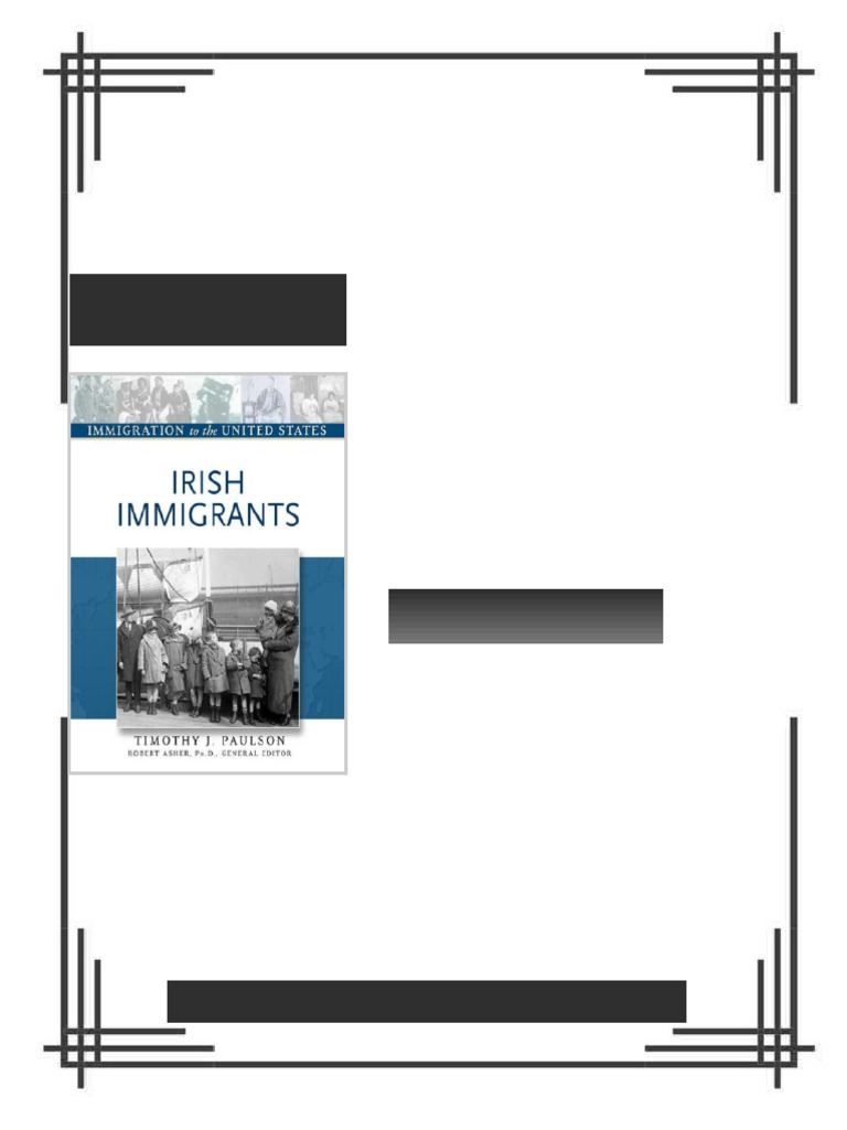 Irish Immigrants Timothy J. Paulson ebook high-resolution pdf | PDF ...