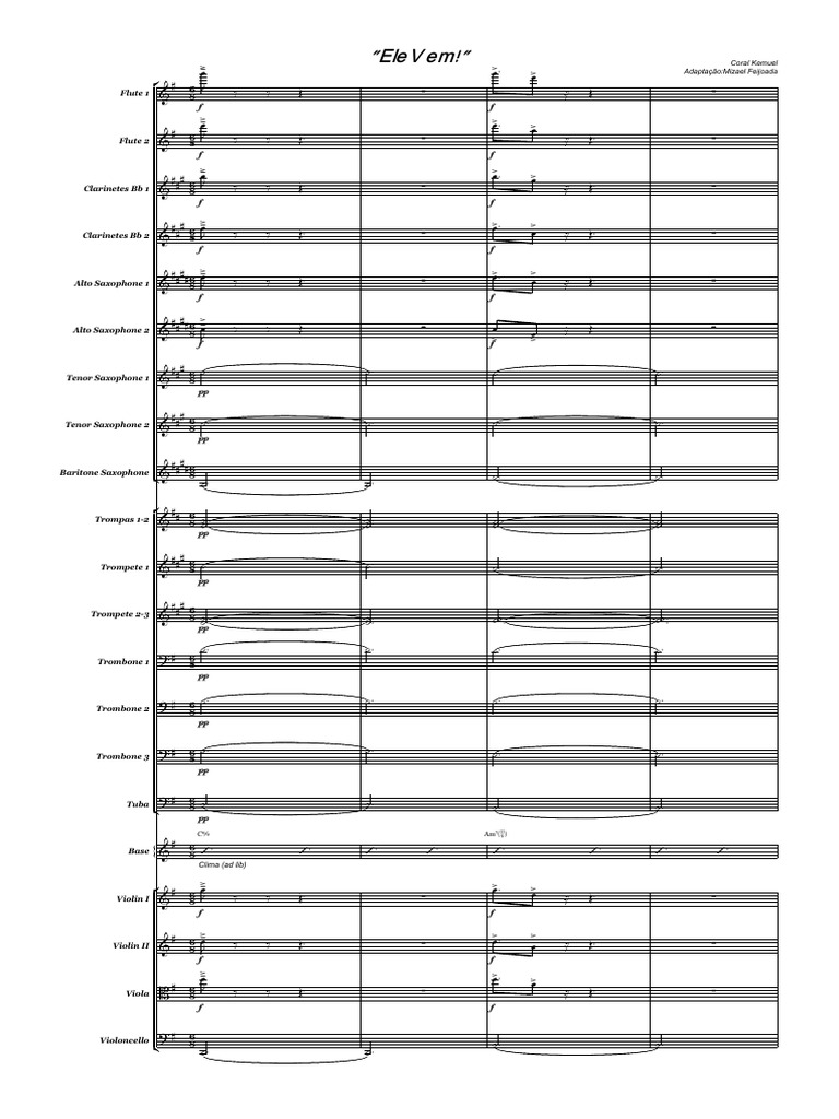 Grade e Partes - ELE VEM | PDF