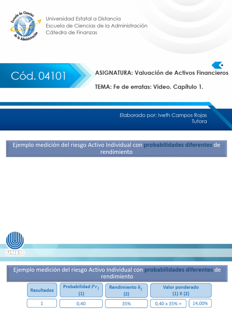 Fe de Erratas Video. Capítulo 1. | PDF | Estadísticas descriptivas ...