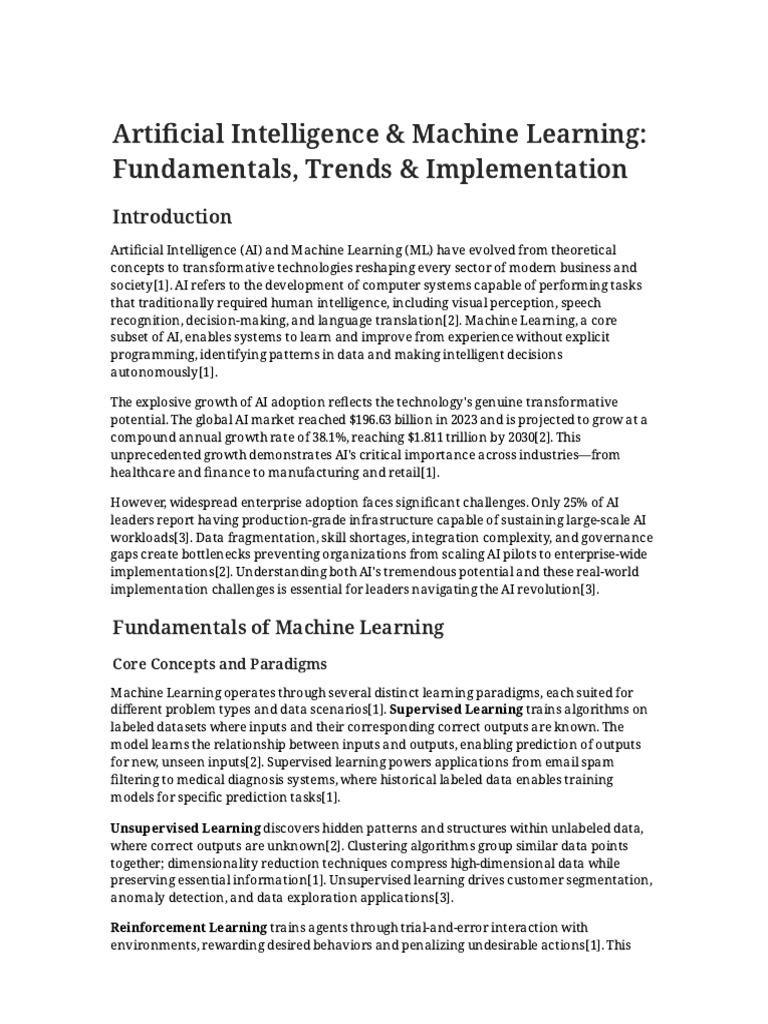 AI & Machine Learning | PDF | Machine Learning | Artificial Intelligence