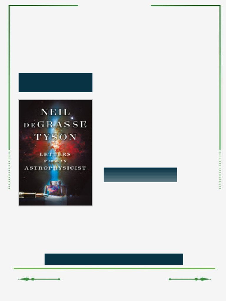 Letters from an Astrophysicist Neil Degrasse Tyson eBook linkable pdf ...