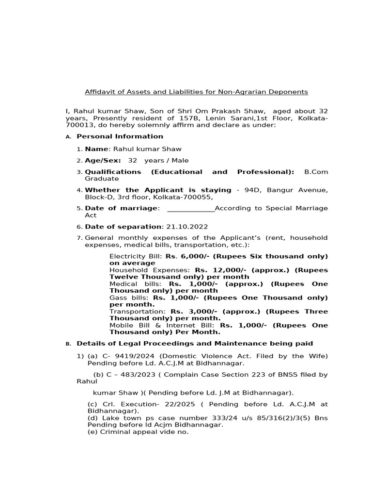 Asset and Liabilities Correctioned (1) | PDF