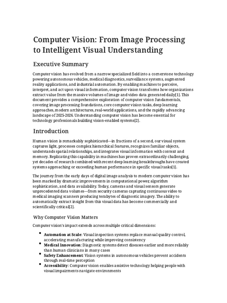 Computer Vision: Fundamentals and Applications | PDF | Computer Vision ...