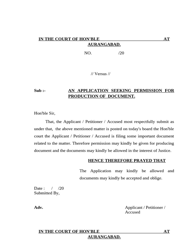 Application Production of Document | PDF