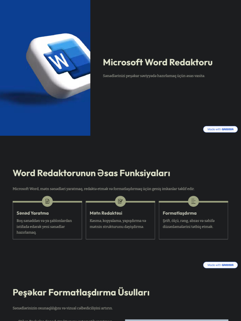 Microsoft Word Redaktoru | PDF