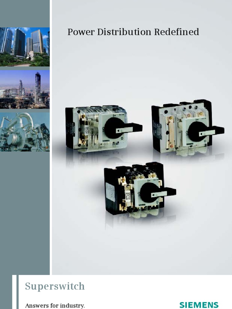 Siemens SFU CATALOGUE | PDF | Fuse (Electrical) | Alternating Current