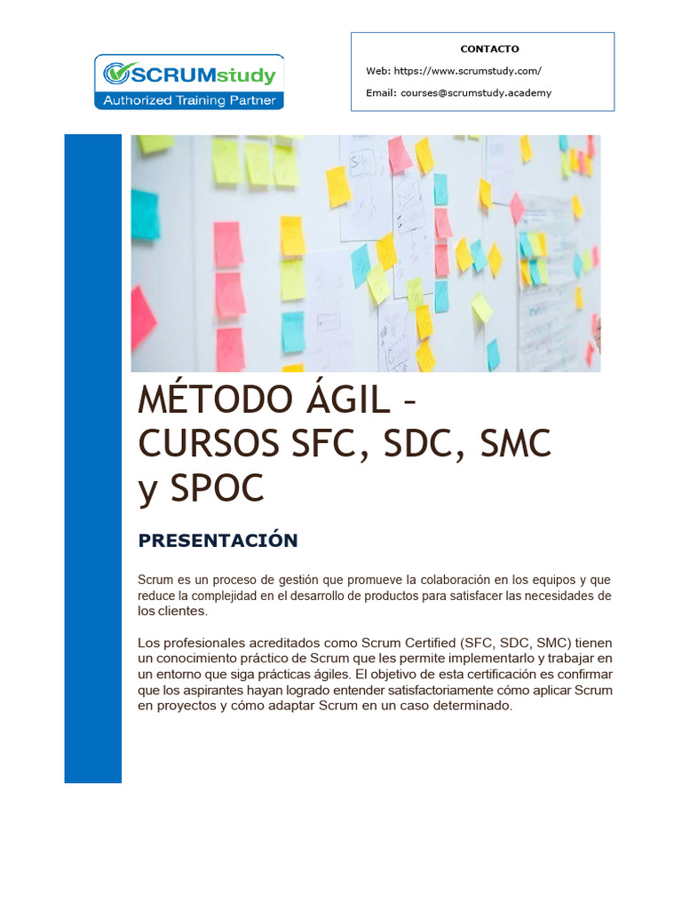 Scrumstudy - Certificación Scrum Certified - Método Ágil - Mundiavf (1 ...