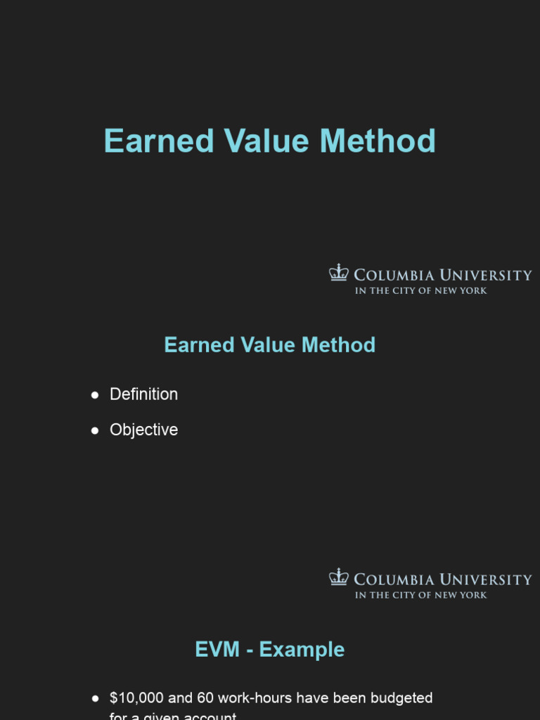 CM3_W3_Earned Value Method (EVM) (1) | PDF | Analysis | Financial ...