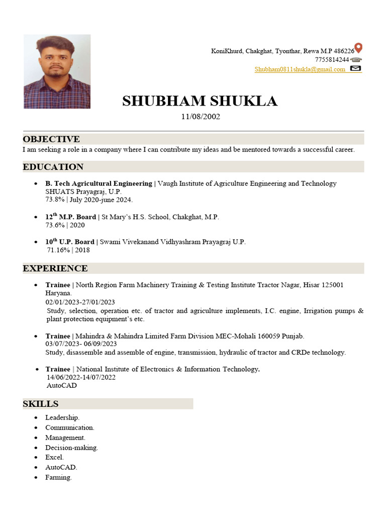Shubham Shukla | PDF