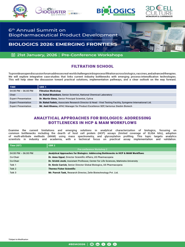 Pre Con Workshop | PDF | Biopharmaceutical | Cell Culture