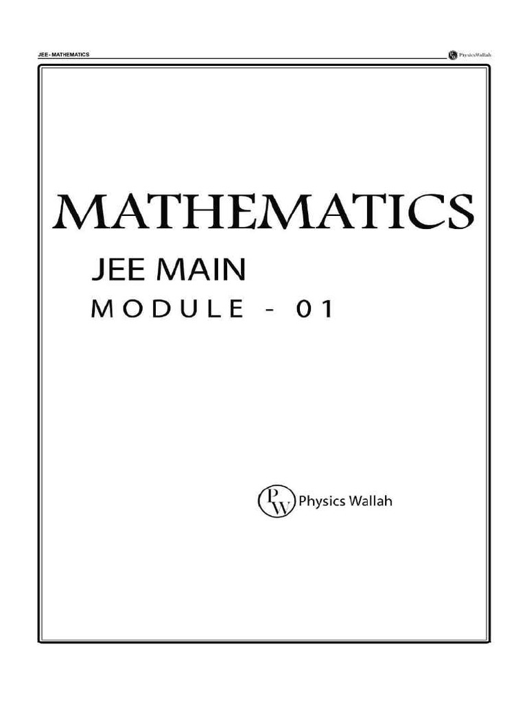 This one is physics wallah module jee arjuna | PDF