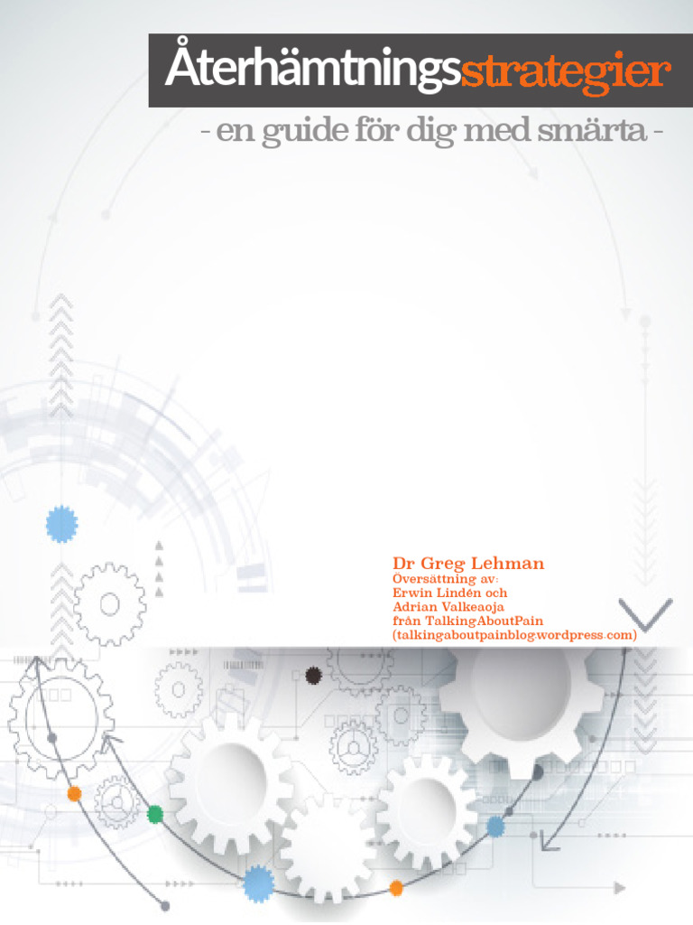 Återhämtningsstrategier - En guide för dig med smärta | PDF