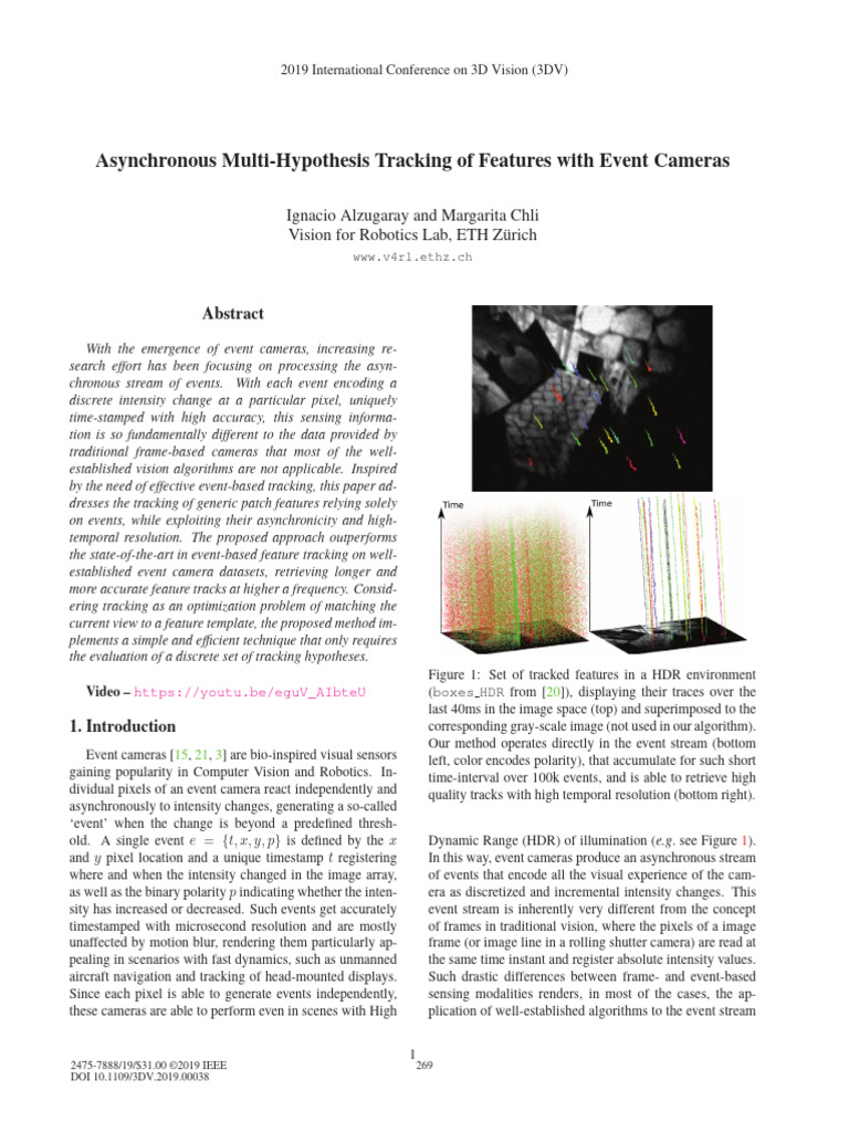 Asynchronous Multi-Hypothesis Tracking of Features With Event Cameras ...