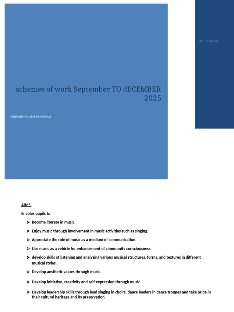0533 Term Three August to December 2025 | PDF | Christmas Carols | Learning