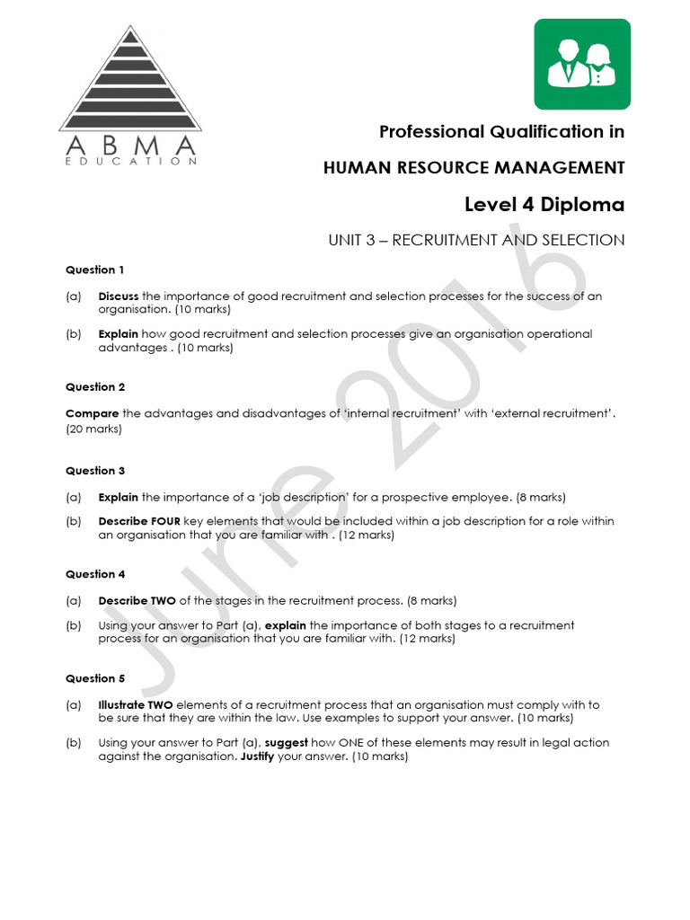 HRMA-Level-4-Unit-3 | PDF