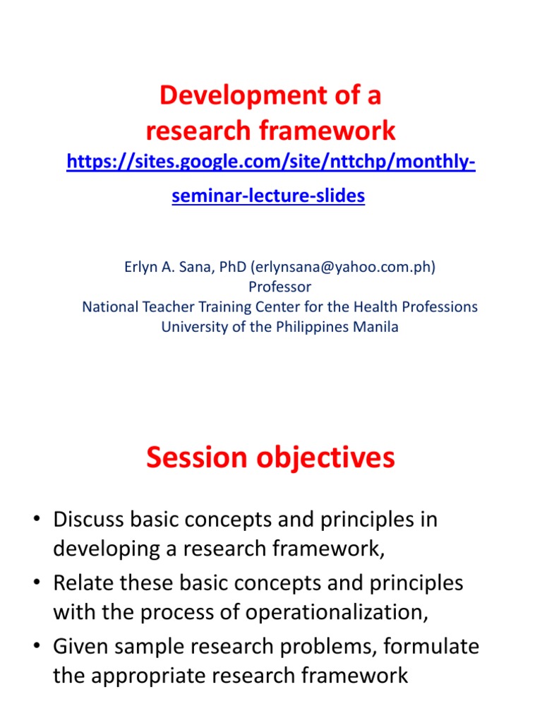Development of A Research Framework | PDF | Level Of Measurement | Theory