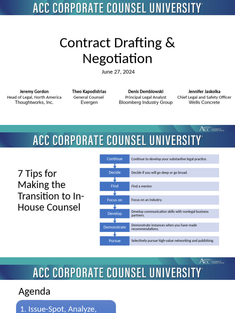 Contract Drafting and Negotiation | PDF | Negotiation | Indemnity